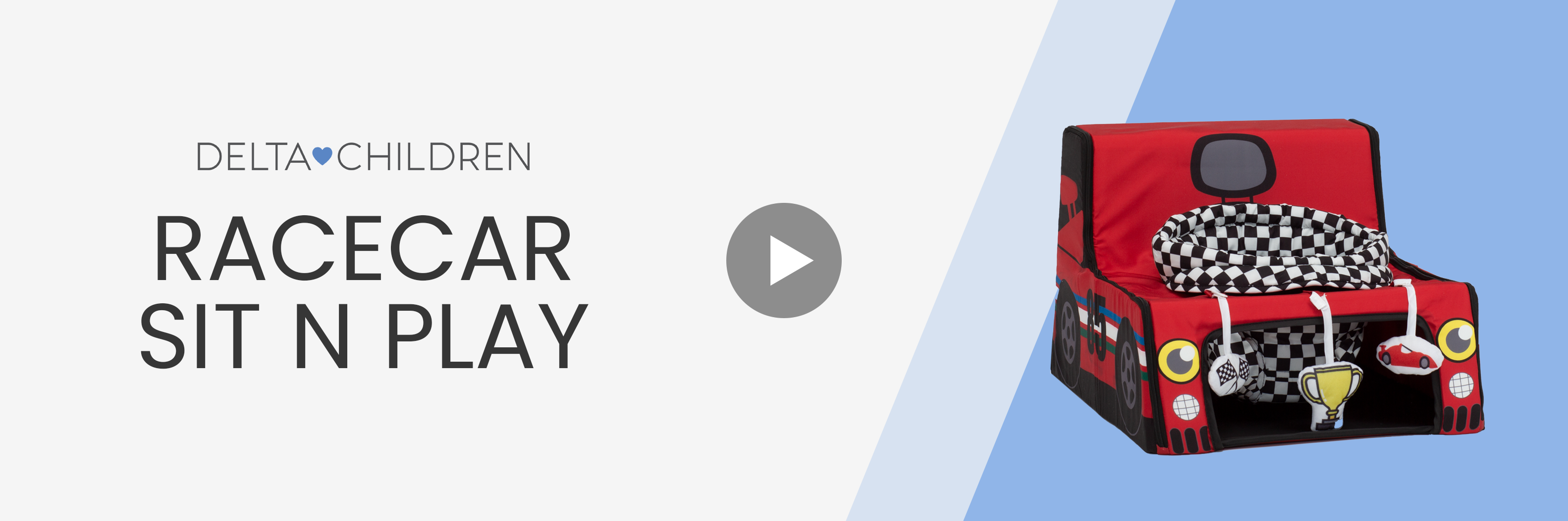 Racecar Sit N Play Portable Activity Seat for Babies - Delta Children