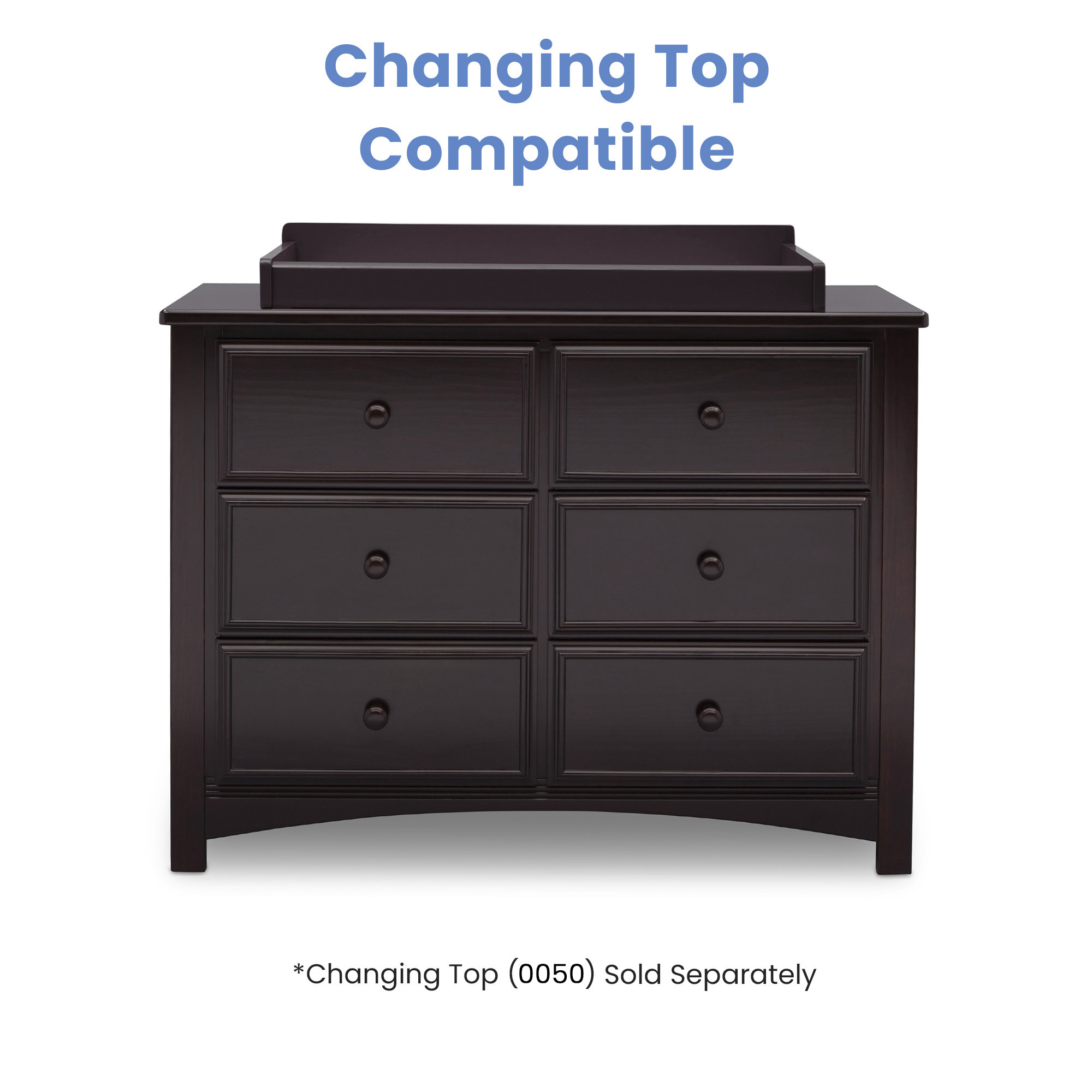 Summit 6 Drawer Dresser with Interlocking Drawers | Delta Children