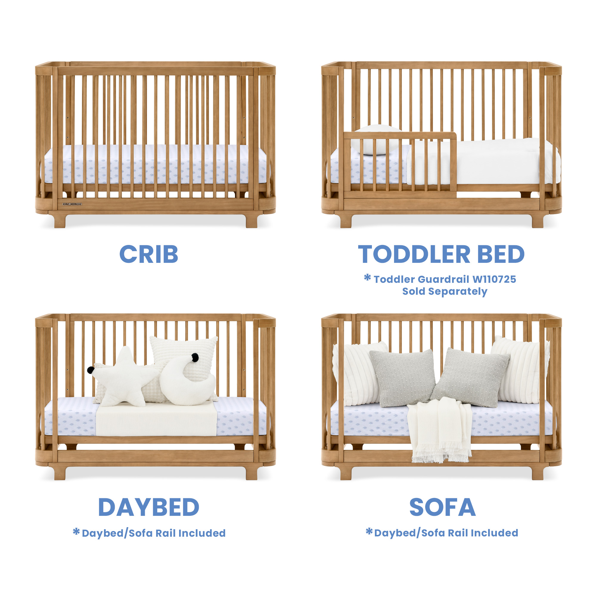 Nest 4-in-1 Convertible Crib | Delta Children