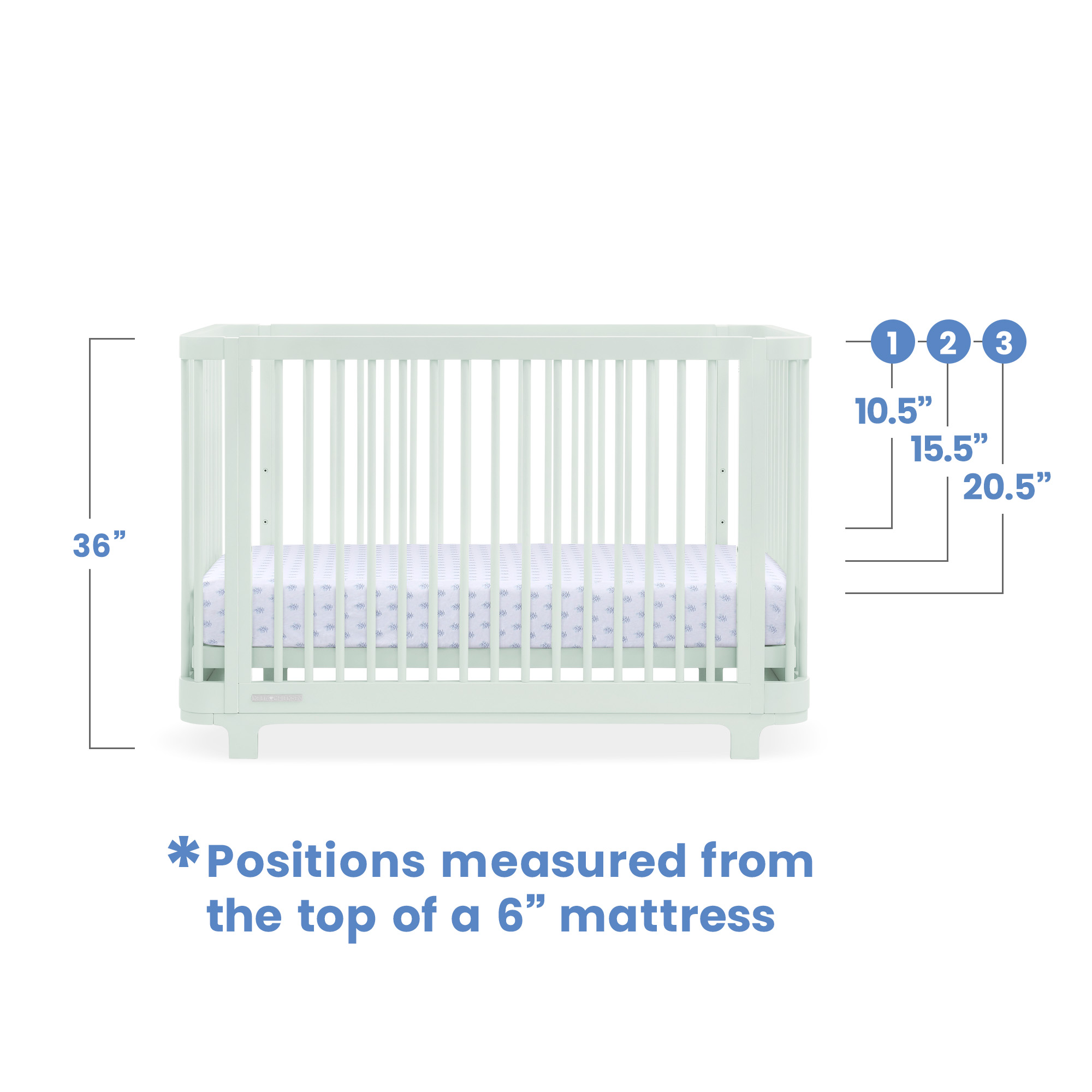 Nest 4-in-1 Convertible Crib | Delta Children