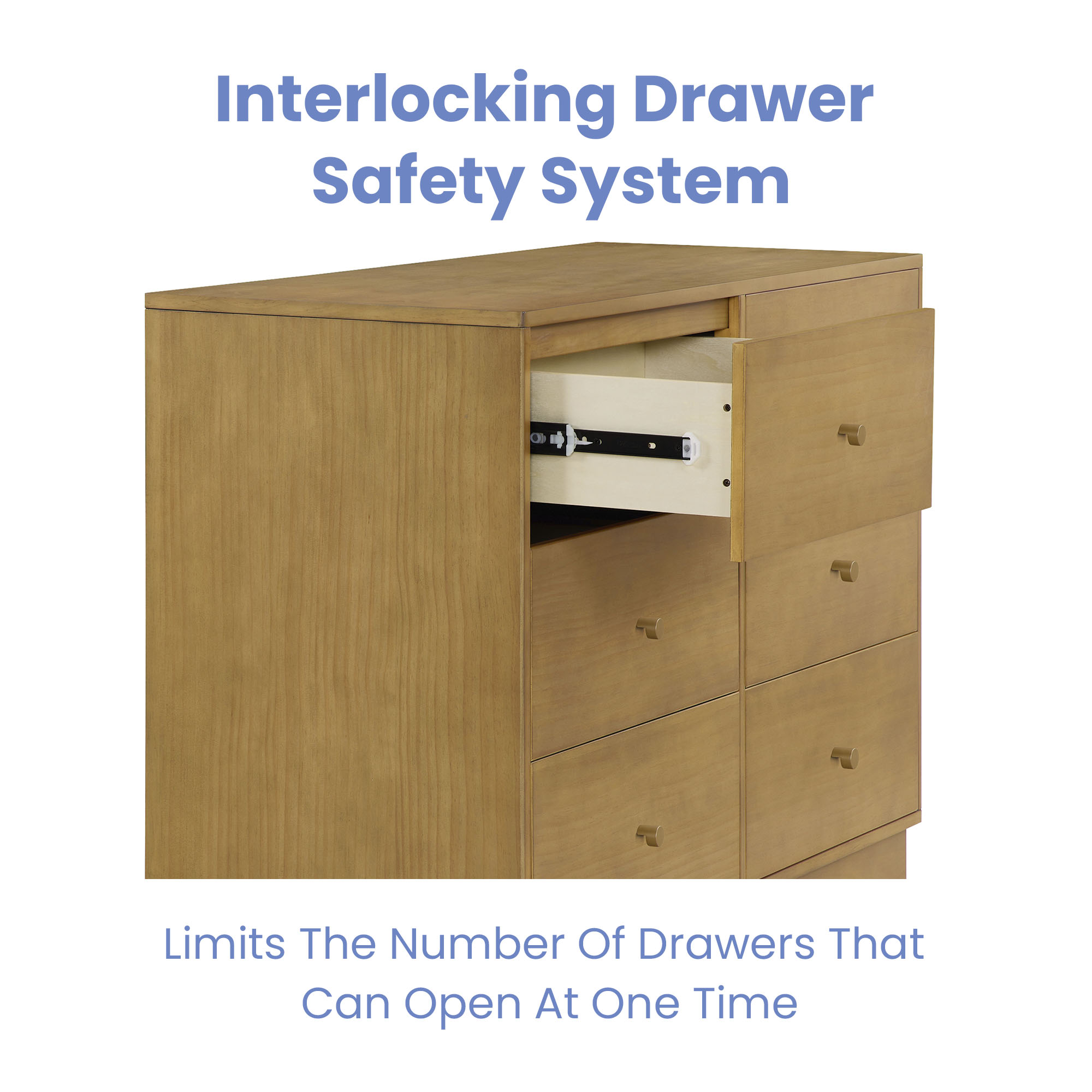 James 6 Drawer Dresser with Interlocking Drawers | Delta Children