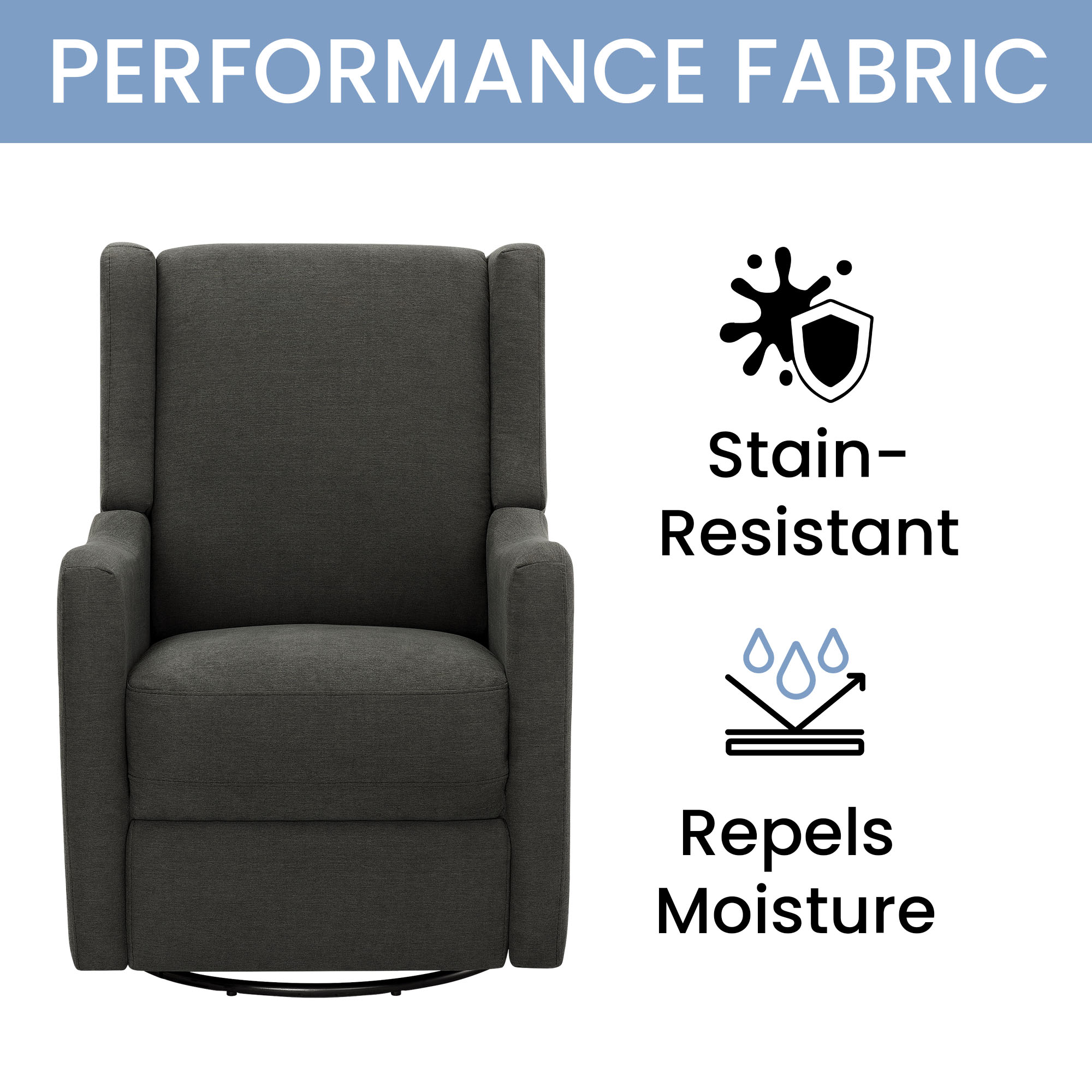 Mercer Electronic Power Recliner and Swivel Glider with USB Port in Li ...